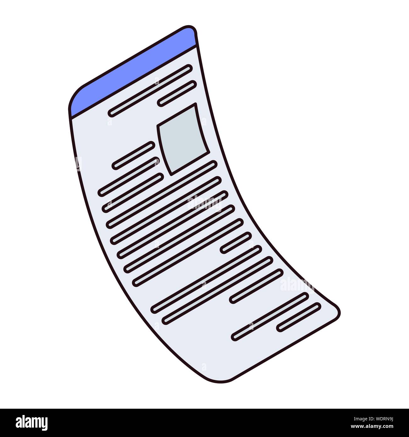 sheets of paper in white background Stock Vector Image & Art - Alamy