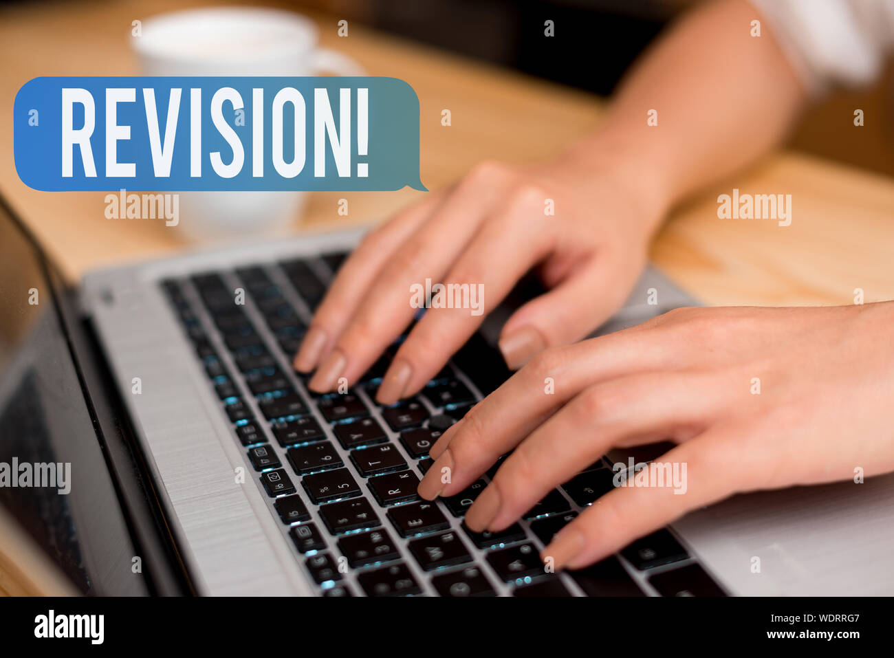 Handwriting text Revision. Conceptual photo action of revising over ...