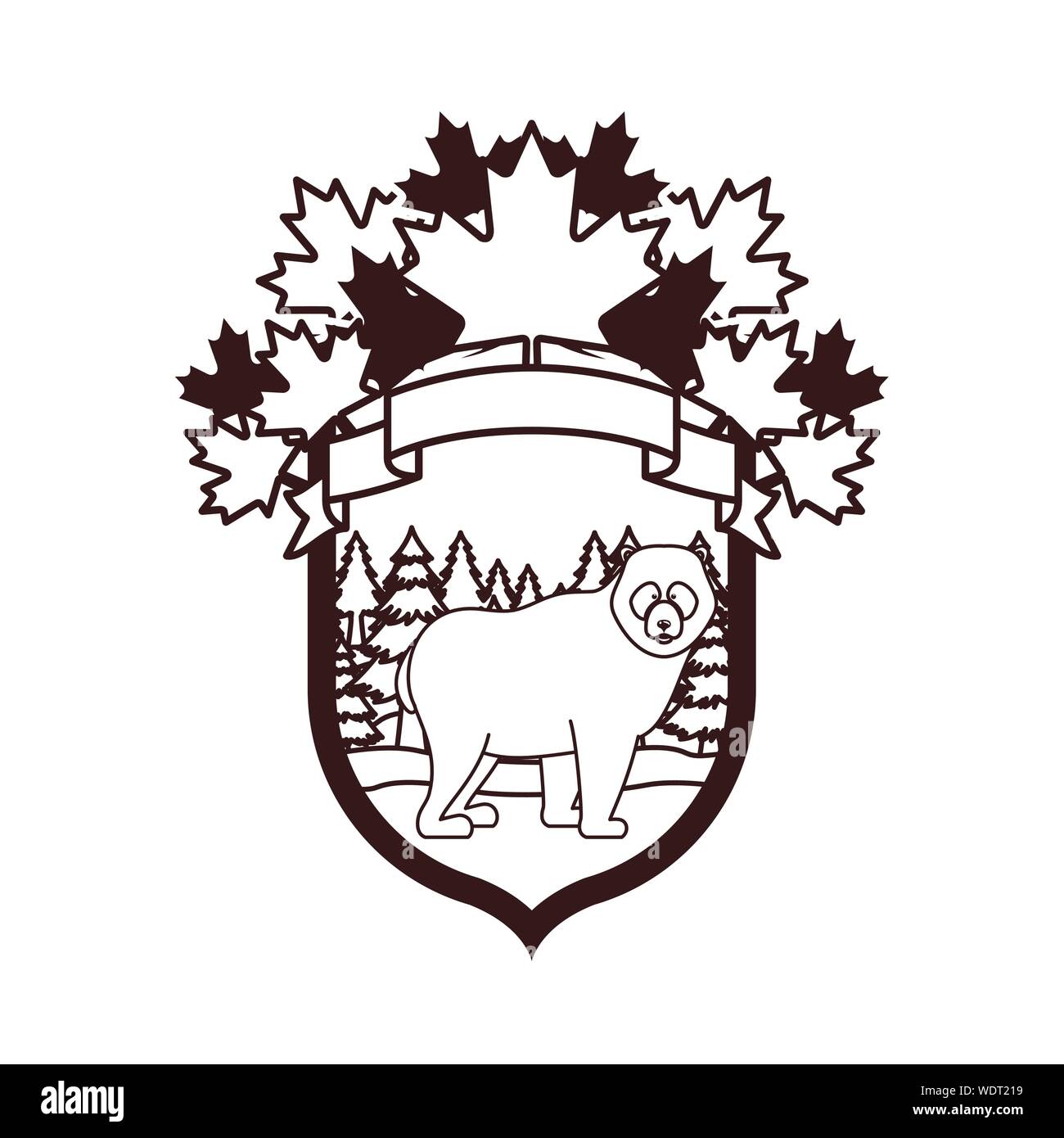 Isolated bear animal design vector illustration Stock Vector Image ...