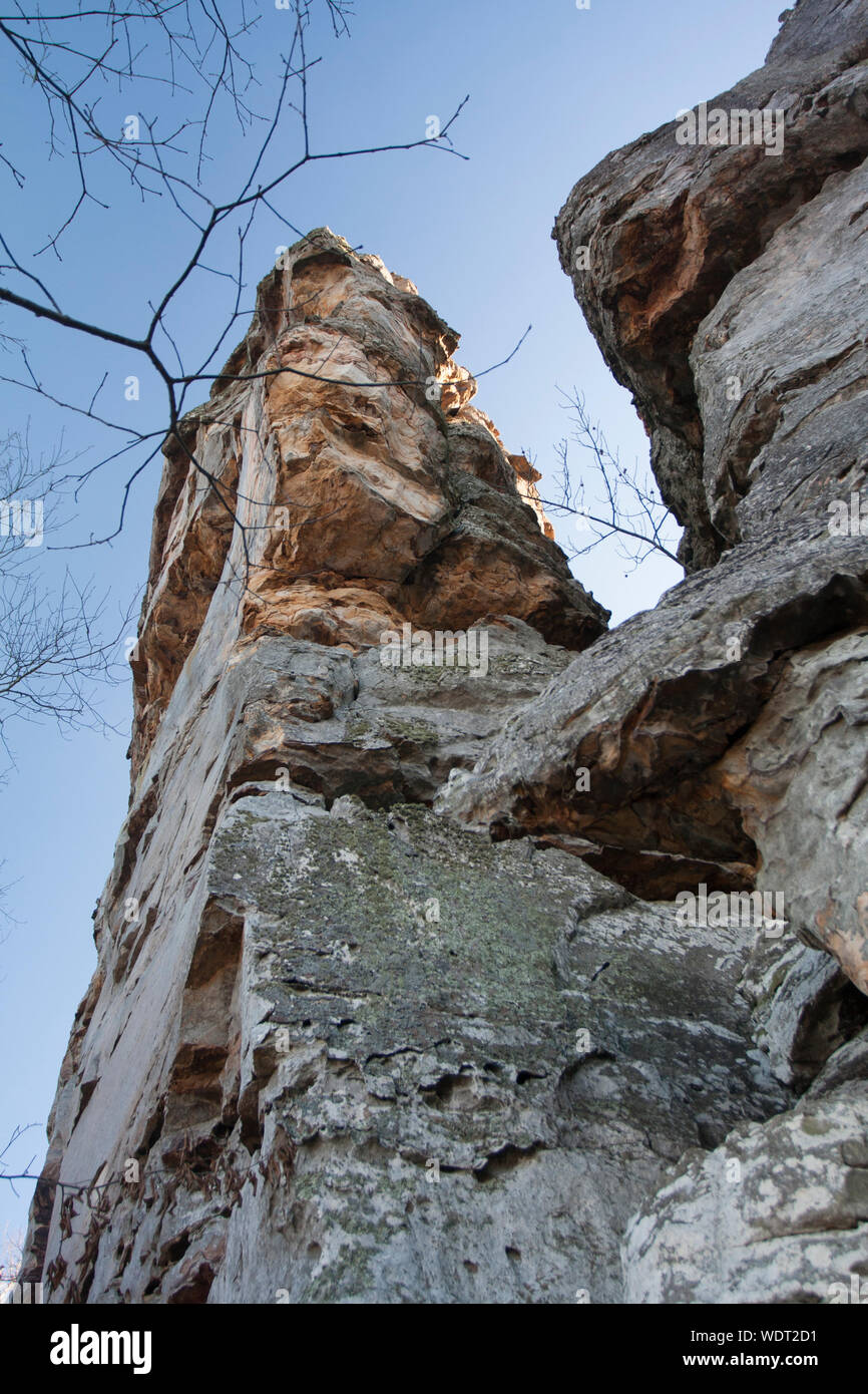 Rock Formations, Petit Jean State Park, Arkansas Stock Photo - Alamy