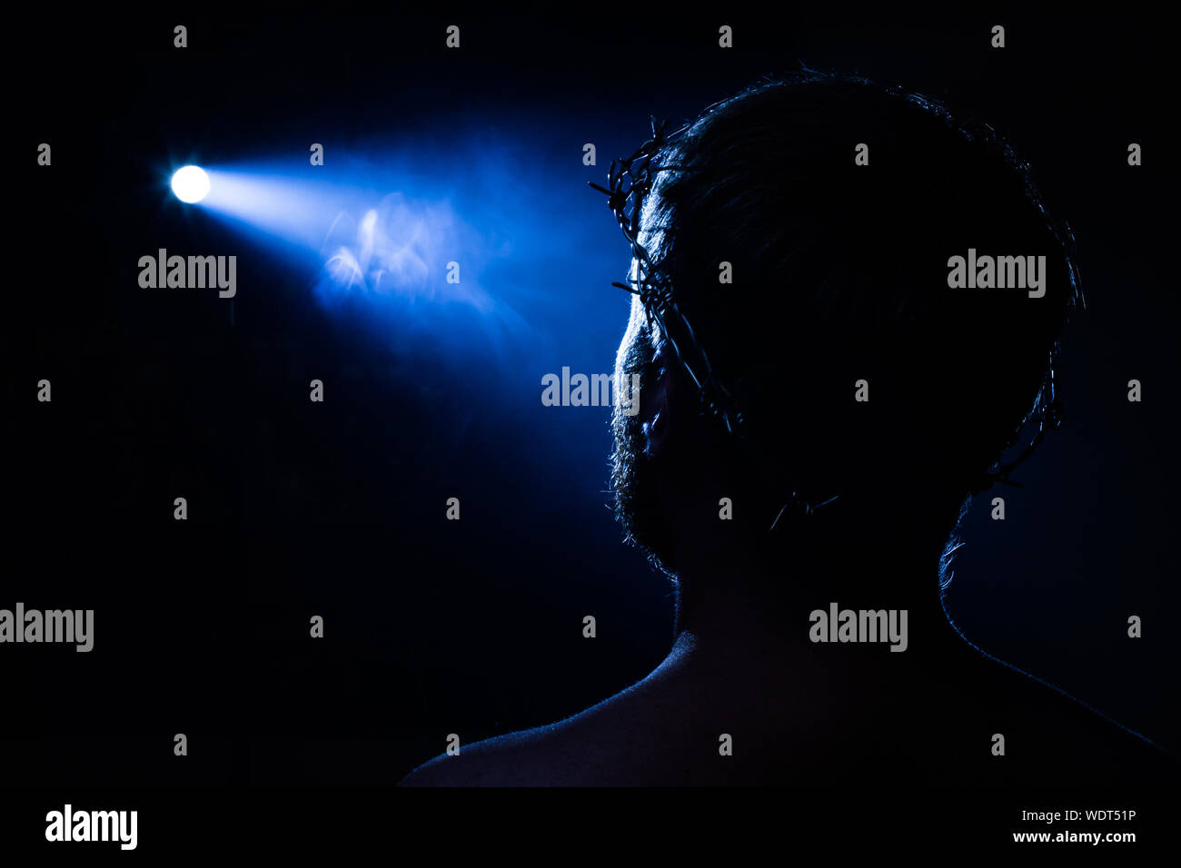 Wearing light blue hi-res stock photography and images - Alamy