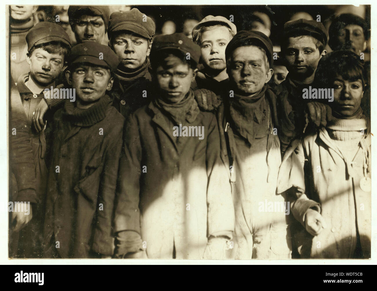 Group of Breaker Boys in #9 Breaker, Hughestown Borough, Pennsylvania ...