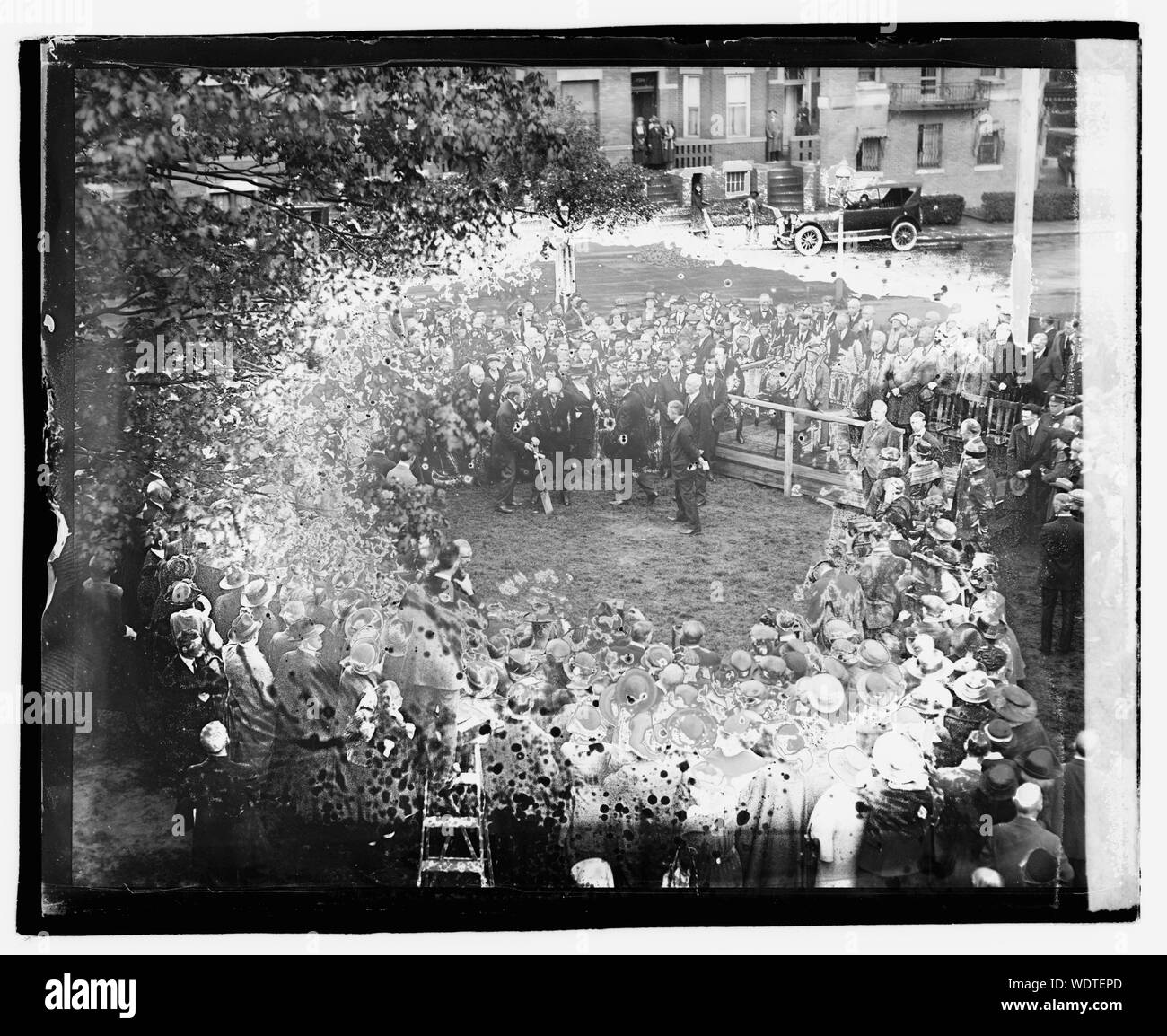 Group of people, groundbreaking ceremony Abstract/medium: National ...