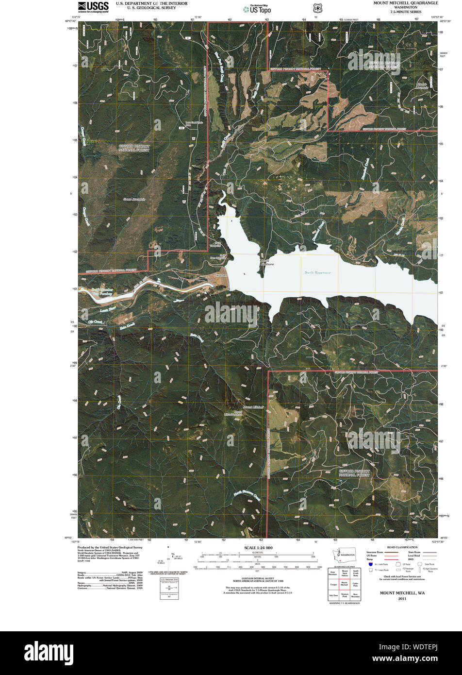 Mitchell map of washington Cut Out Stock Images & Pictures - Alamy