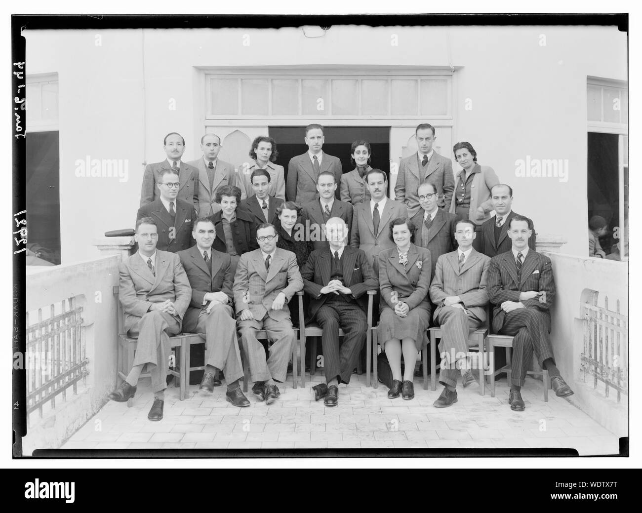 Group taken of staff workers of Labour Dept., gov't [i.e., government ...