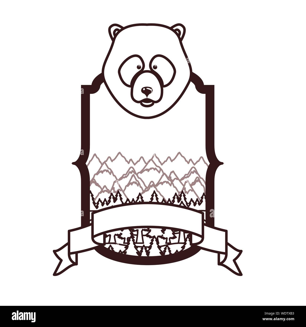 Isolated bear animal design vector illustration Stock Vector Image ...