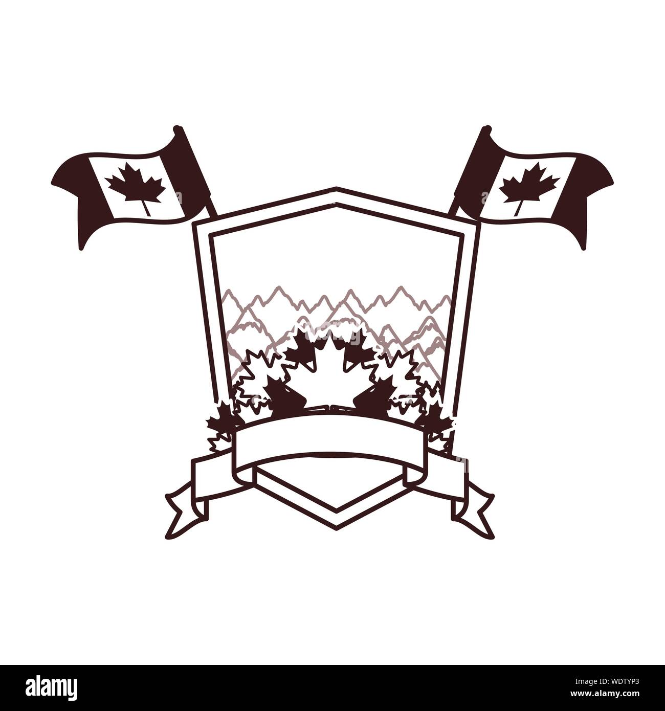 Canada canadian shield Stock Vector Images - Alamy