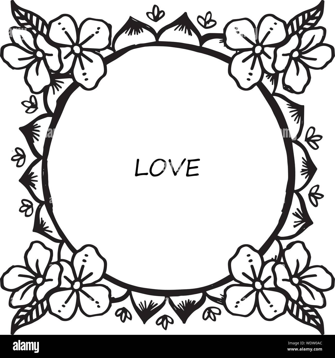 Simple Floral Frame