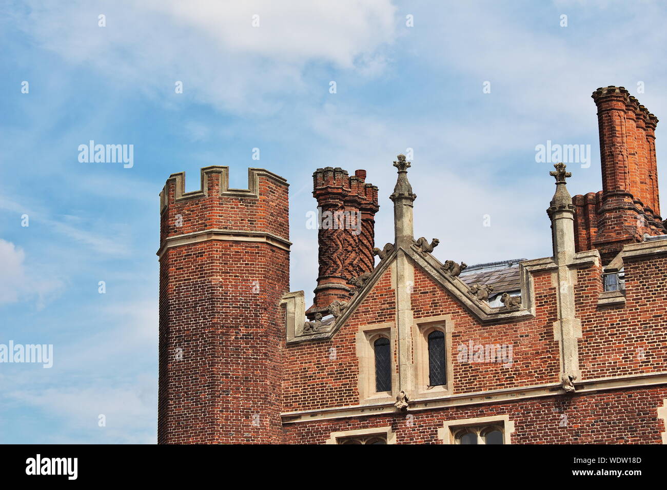 The Royal Castle Of HAMPTON Court, England Stock Photo - Alamy