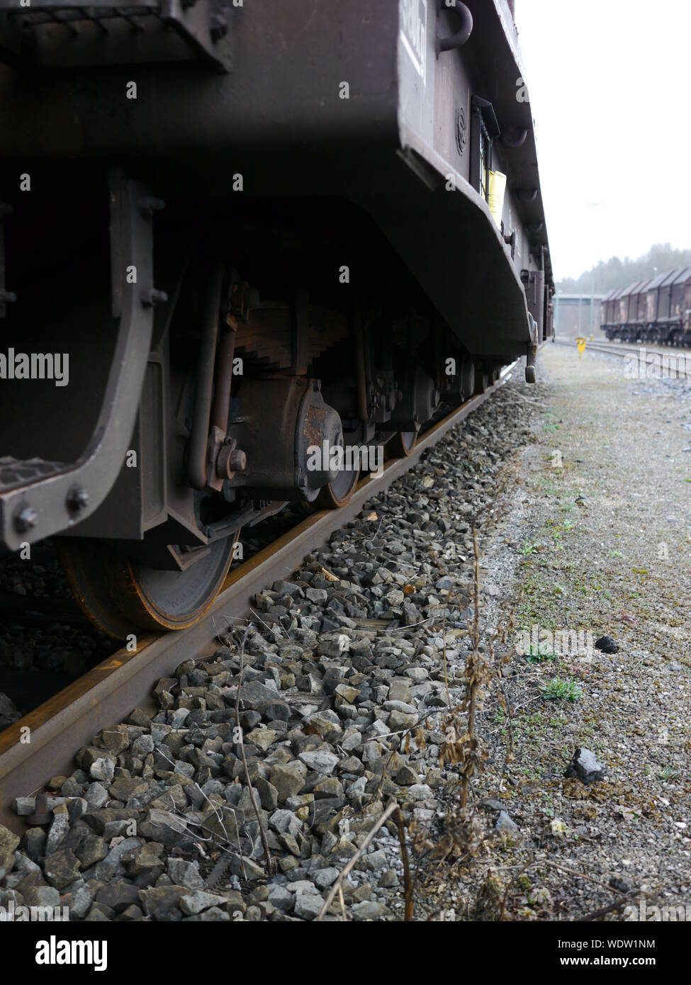 Train tracks up close hi-res stock photography and images - Alamy