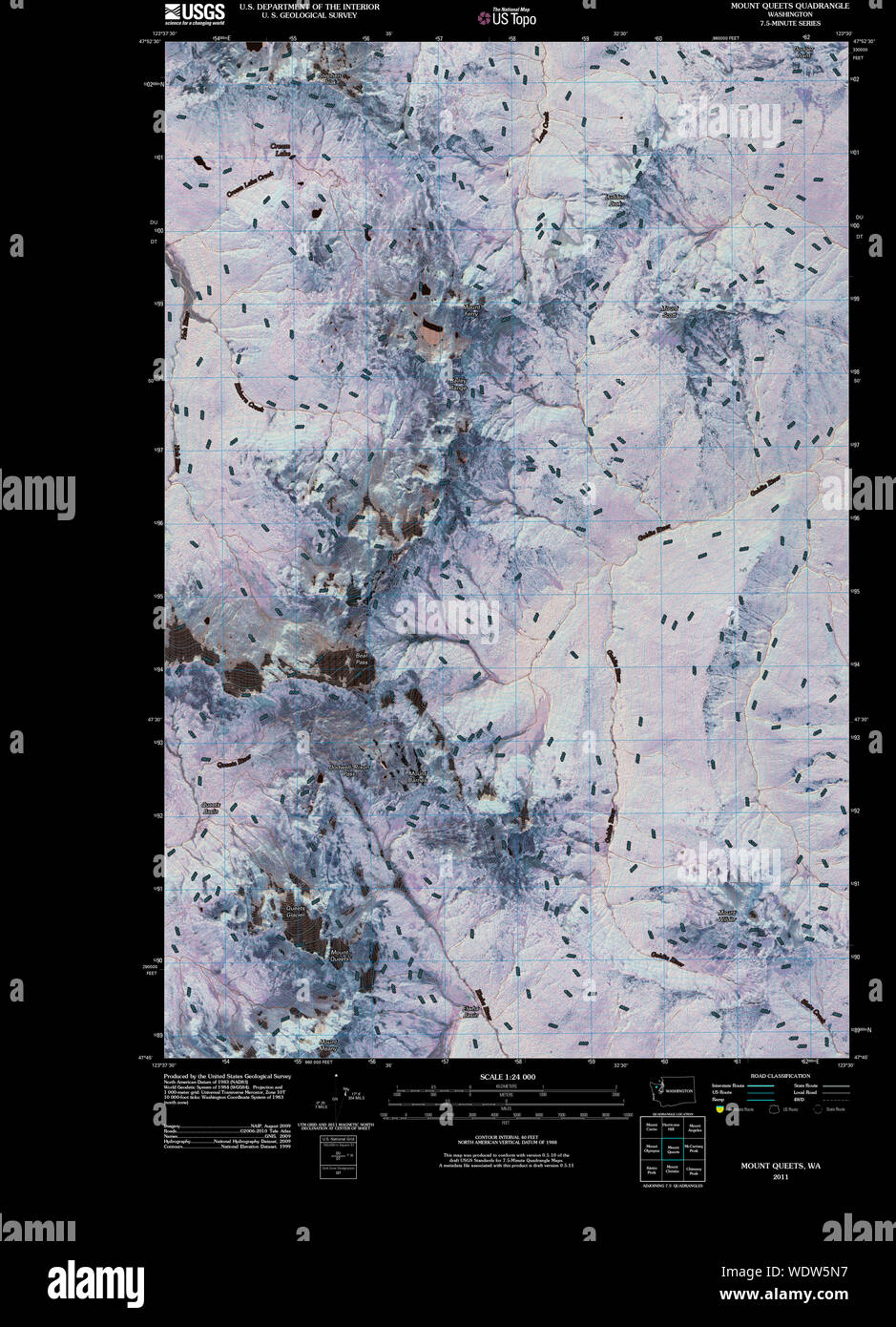 Map of queets hi-res stock photography and images - Alamy