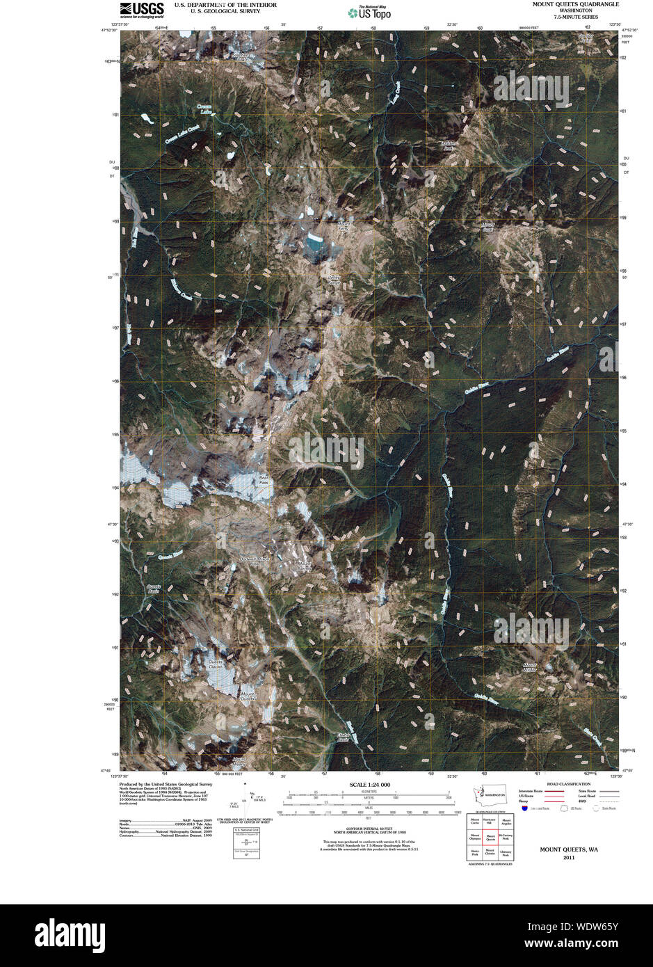 Map of queets hi-res stock photography and images - Alamy
