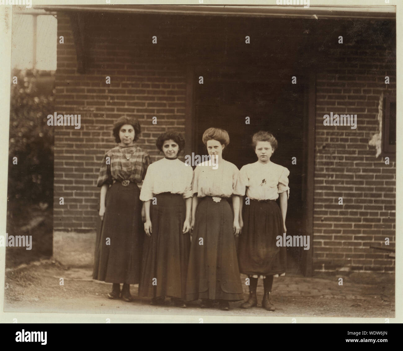 Groups of workers in Hand Silk Mill. Abstract: Photographs from the ...