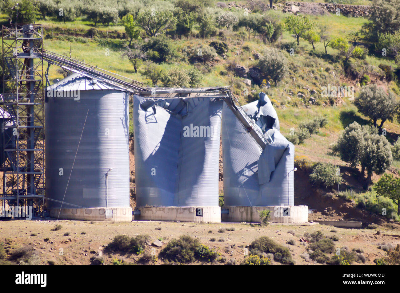 Broken down silo hi-res stock photography and images - Alamy