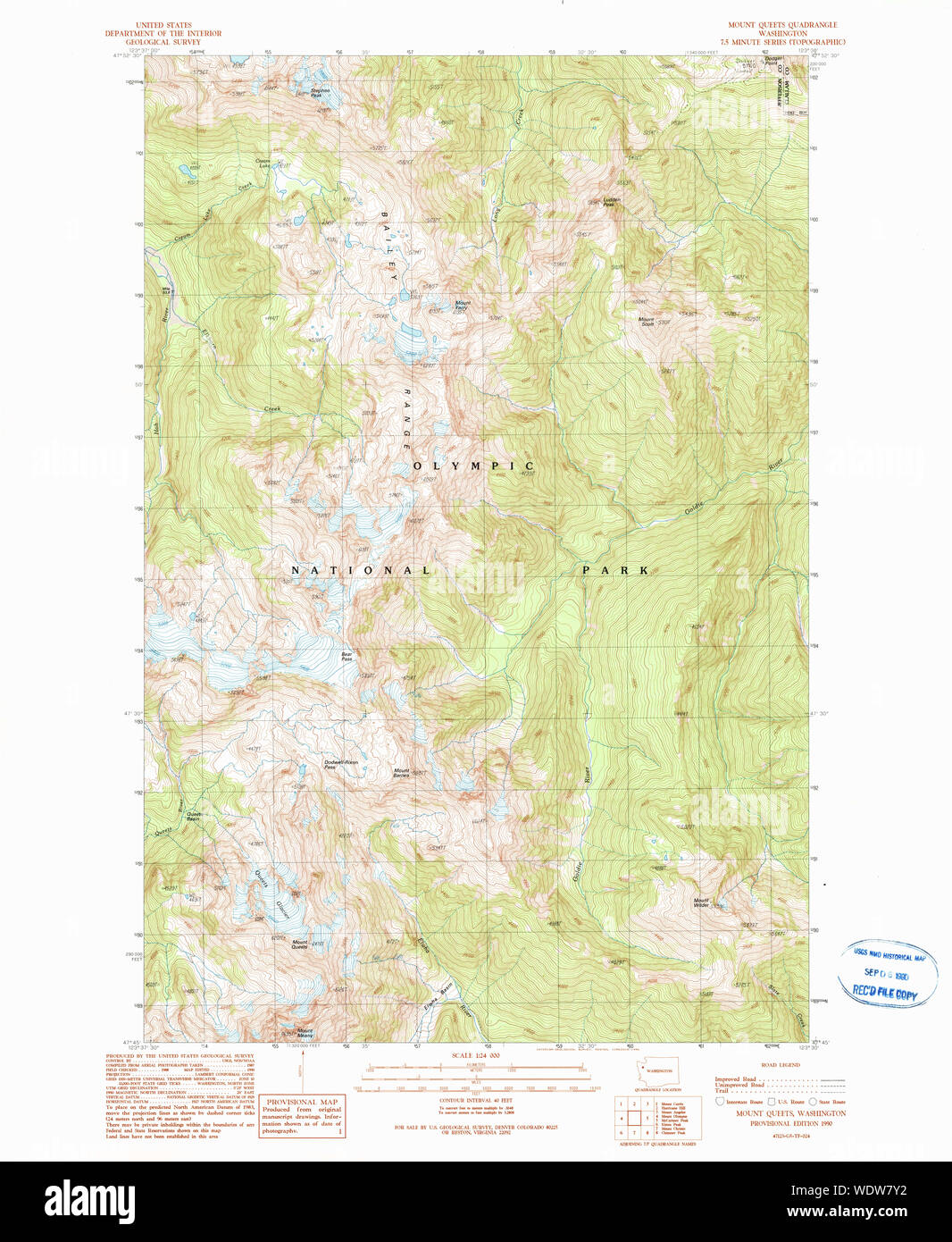 Map of queets hi-res stock photography and images - Alamy