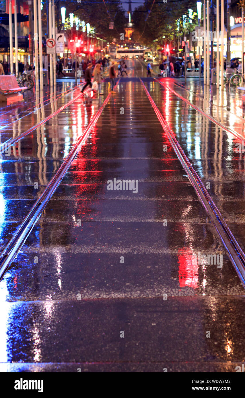 Wet Railroad Tracks High Resolution Stock Photography and Images - Alamy