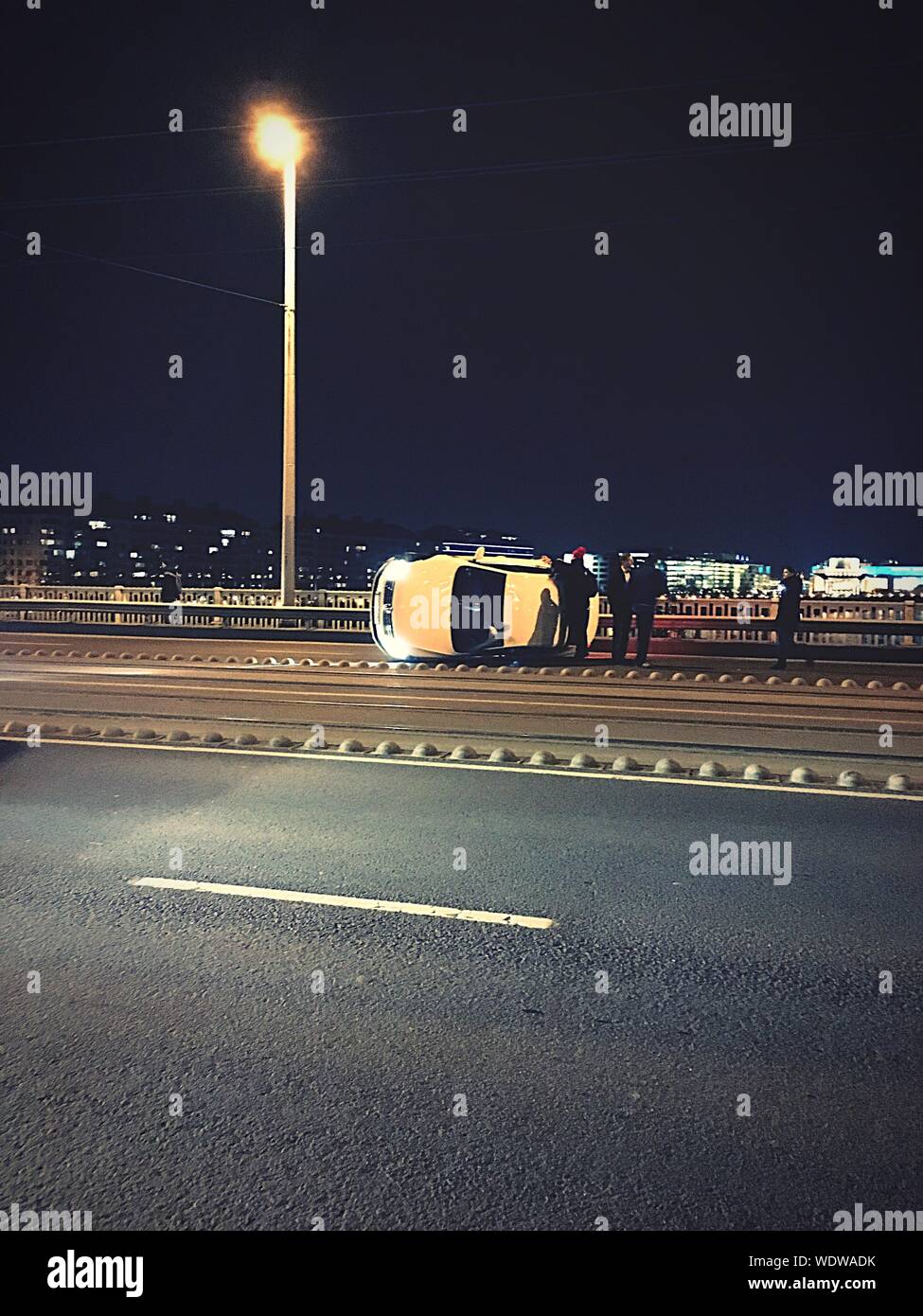 Car Accident At Night High Resolution Stock Photography and Images - Alamy