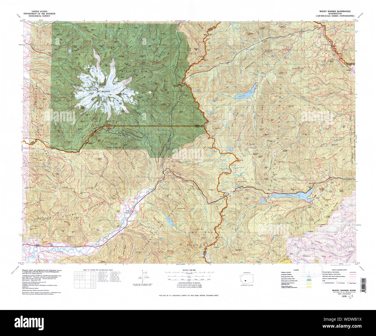 Map of rainier Cut Out Stock Images & Pictures - Alamy