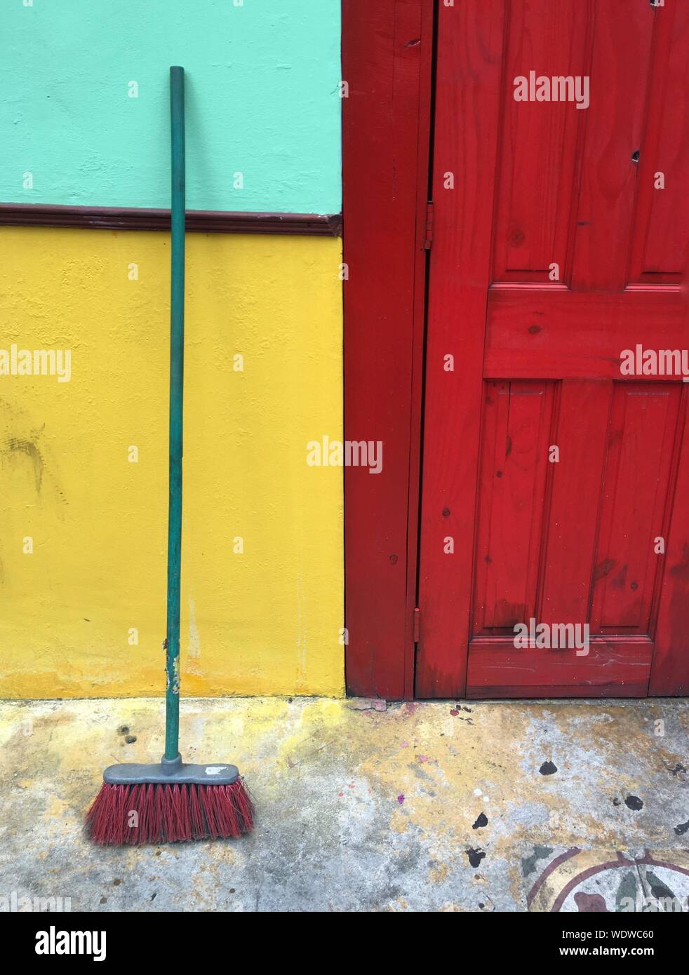 Leaning broom hi-res stock photography and images - Alamy