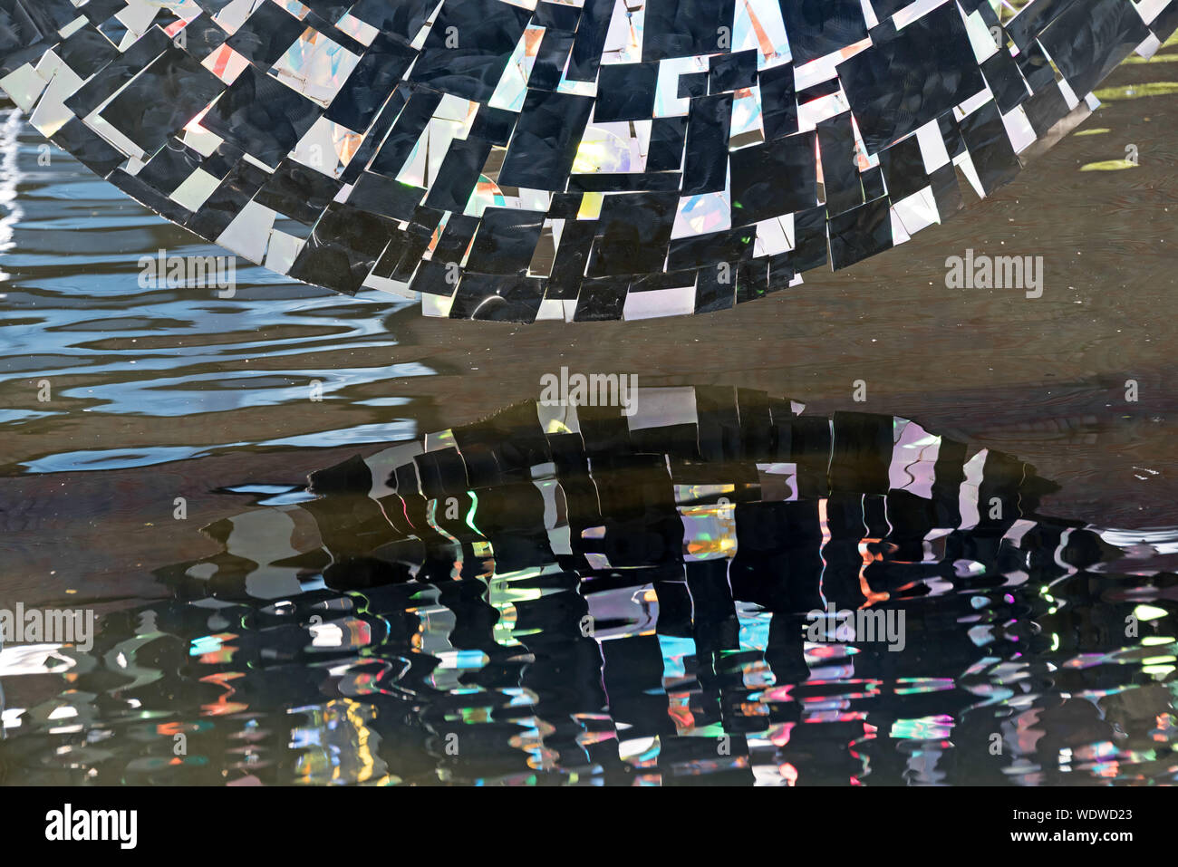 'Colarium,' a sculpture by George Sherwood; part of the Wind, Waves ...