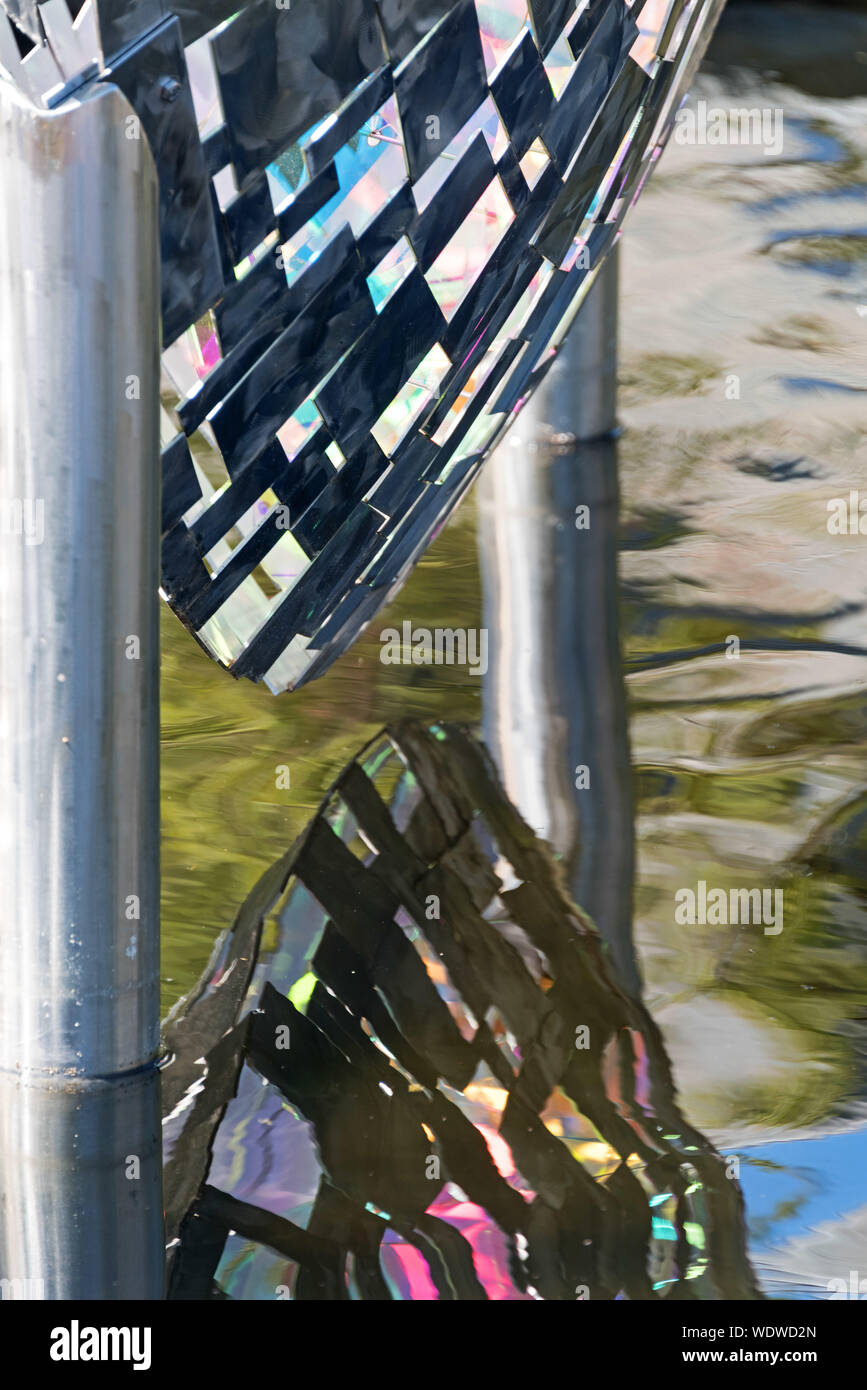 'Colarium,' a sculpture by George Sherwood; part of the Wind, Waves ...