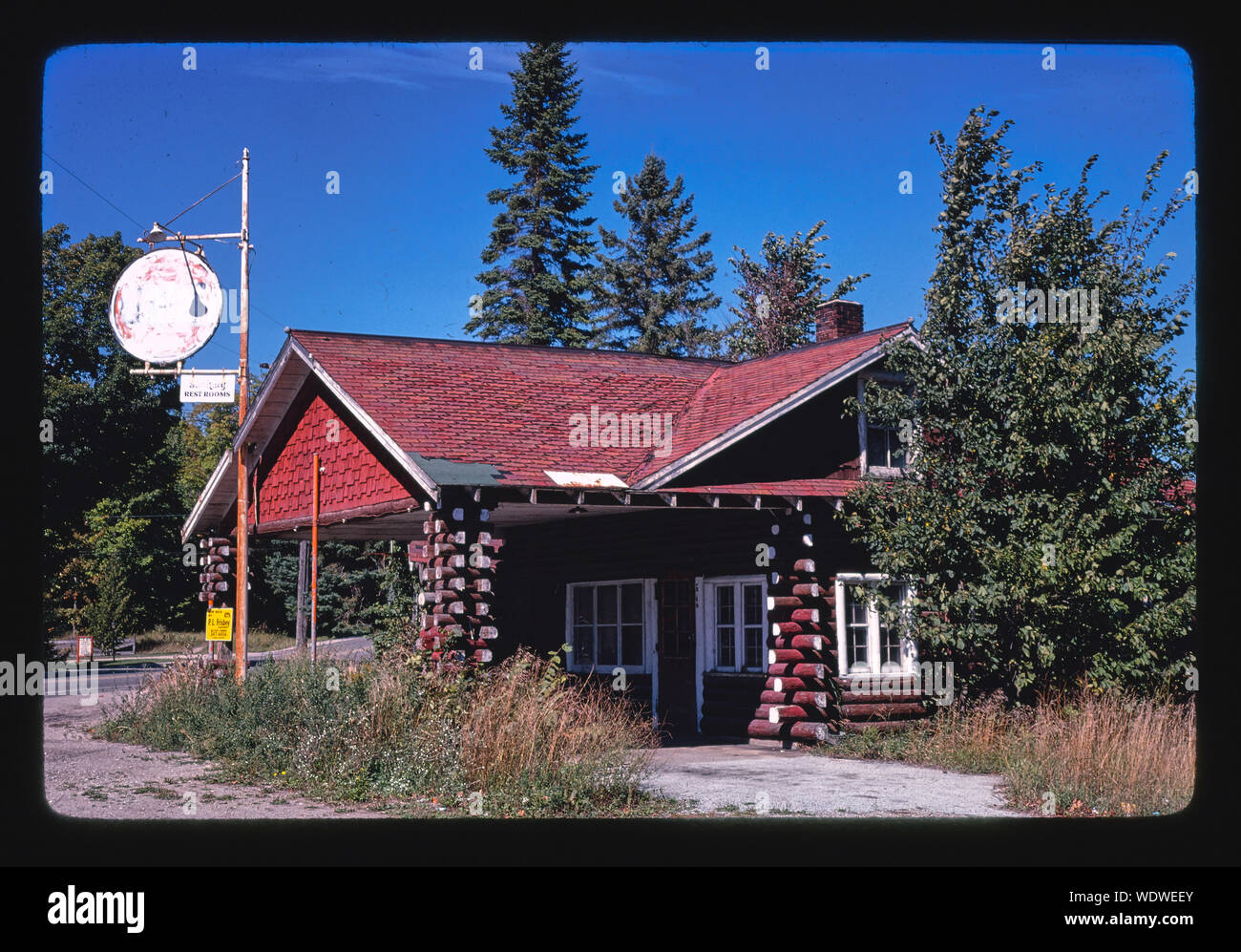 Gulf Station, Levering, Michigan Stock Photo - Alamy