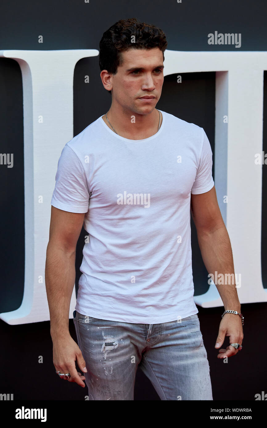 Madrid, Spain. 29th Aug, 2019. Jaime Lorente attends the ELITE premiere ...