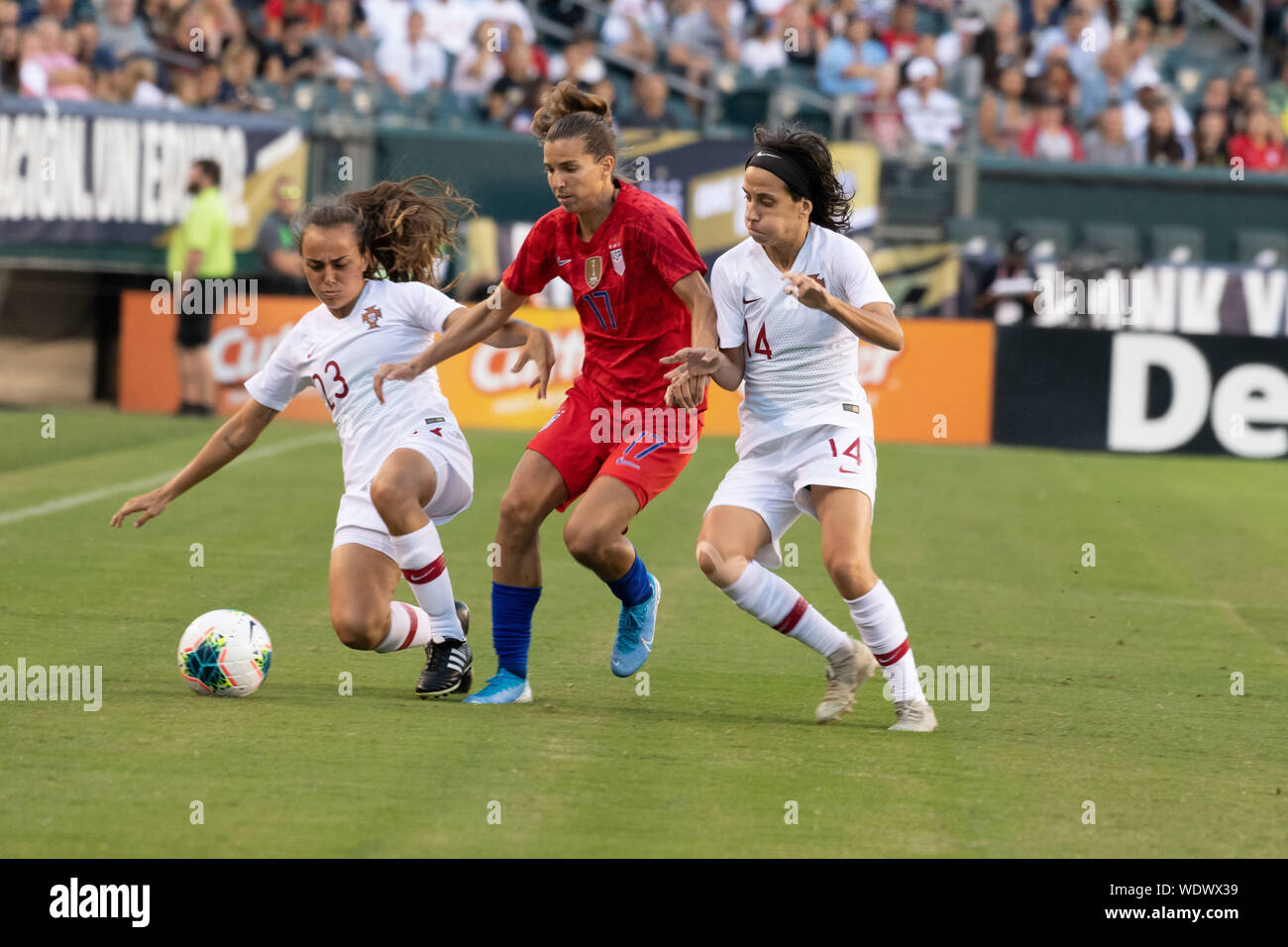 Philadelphia, Pennsylvania, USA. 29th Aug, 2019. TOBIN HEATH, (17 ...