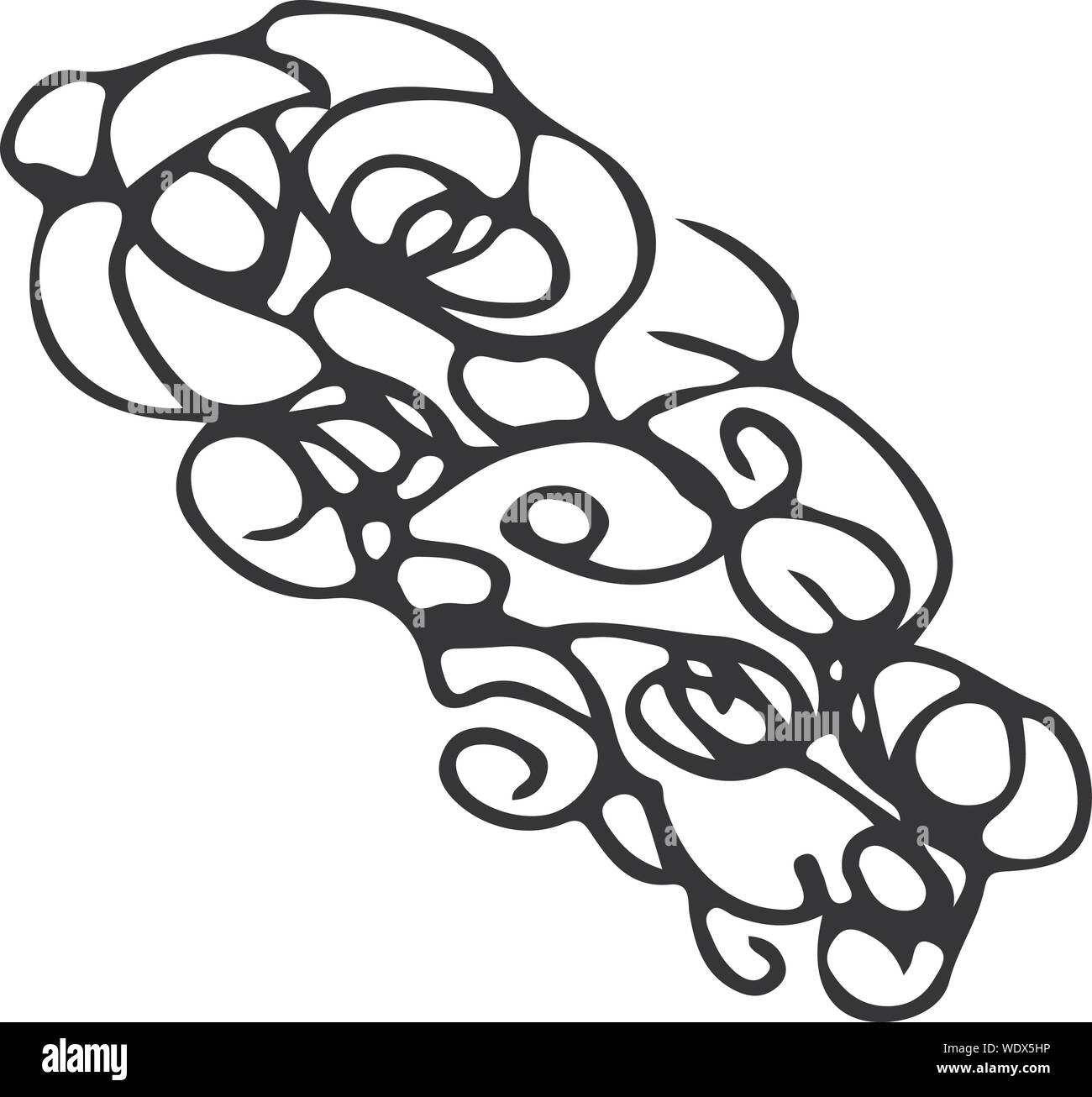 Outline microbe vector icon. Isolated black simple line element ... Outline microbe vector icon. Isolated black simple line element ...