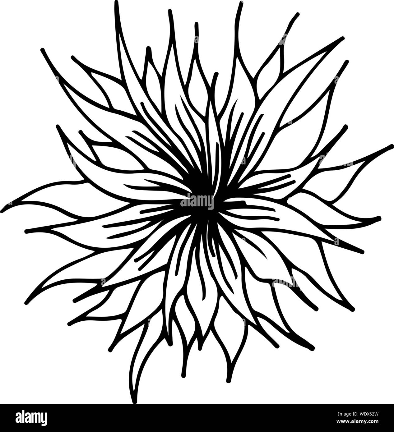 Outline microbe vector icon. Isolated black simple line element ... Outline microbe vector icon. Isolated black simple line element ...