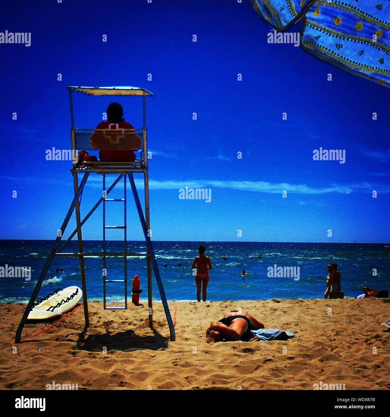 Beach security lookout hi-res stock photography and images - Alamy