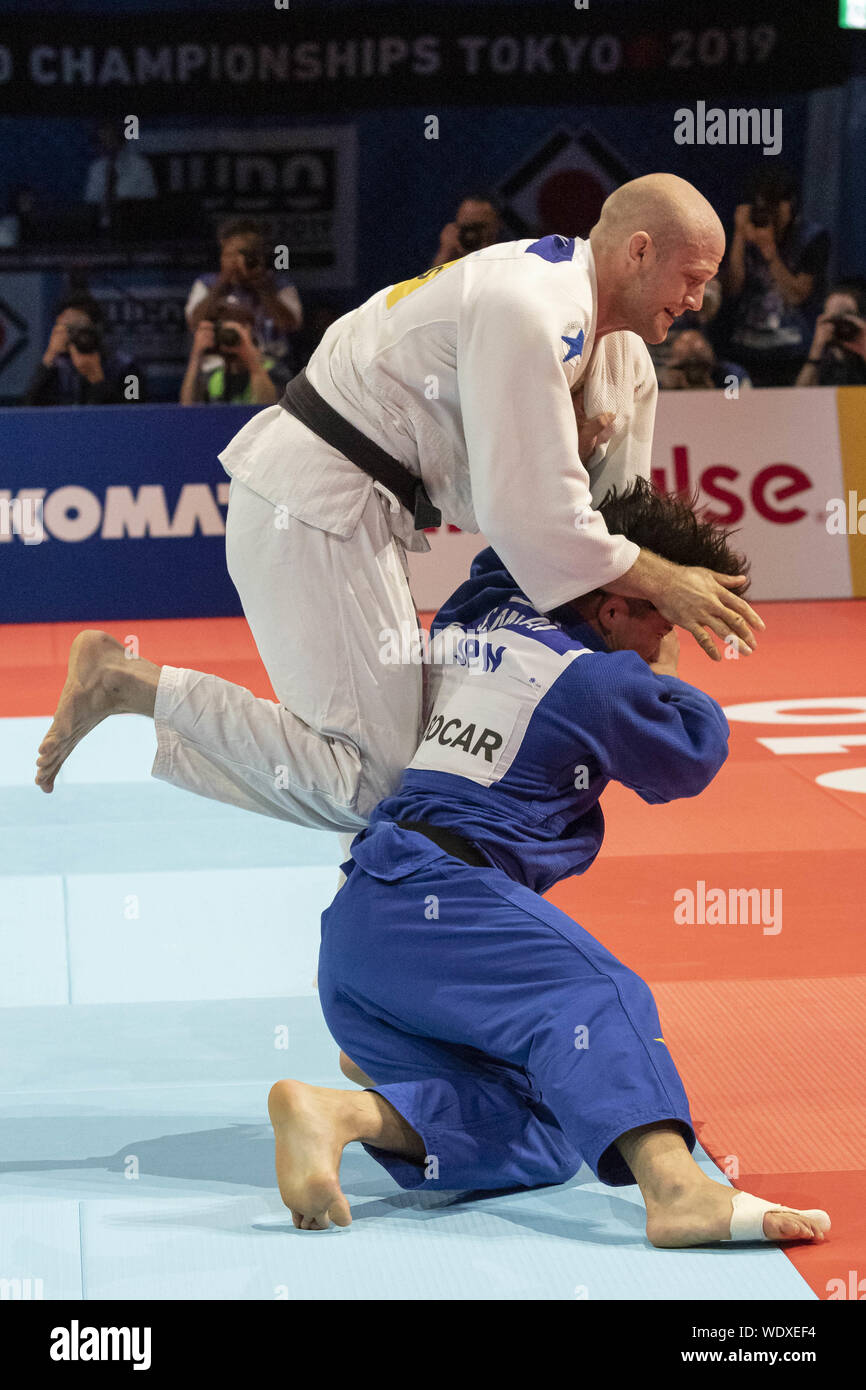 Tokyo, Japan. 29th Aug, 2019. Marcus Nyman (SWE) fights against ...
