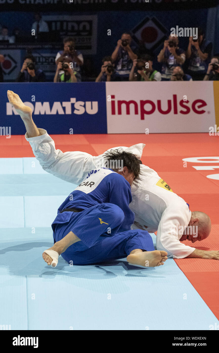 Tokyo, Japan. 29th Aug, 2019. Marcus Nyman (SWE) fights against ...