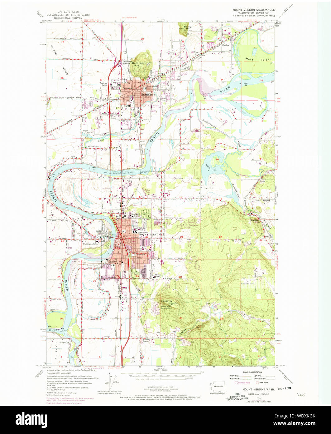 Mount vernon washington map hi-res stock photography and images - Alamy
