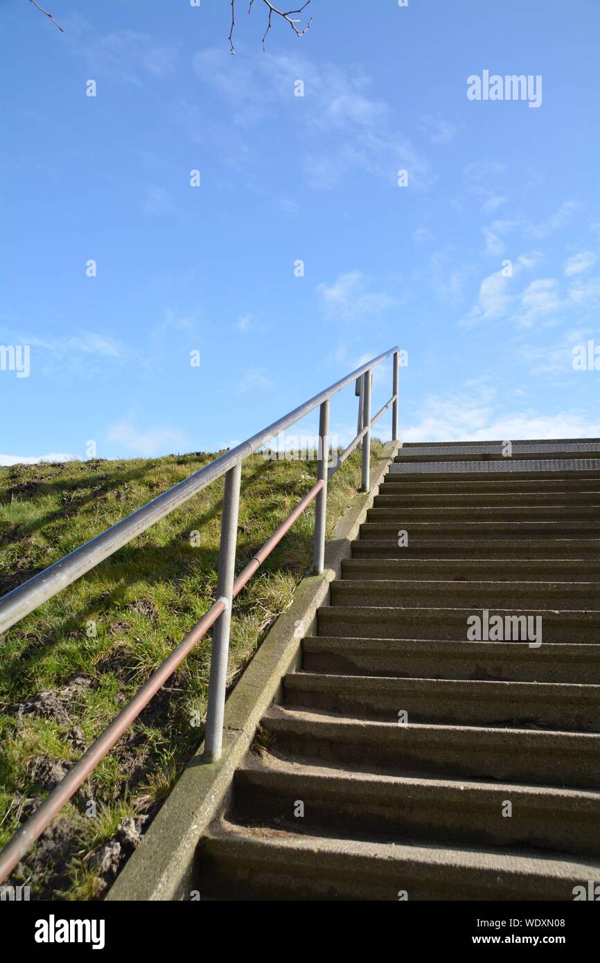 Low angle view narrow stairs hi-res stock photography and images - Alamy