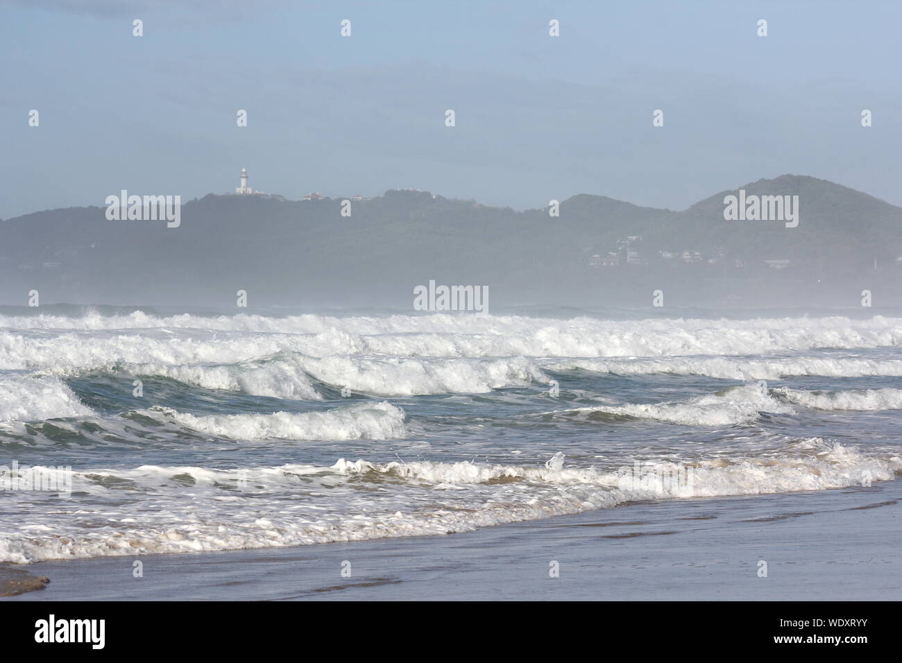 King Tides and Huge Surf after Cyclone Byron Bay 2015 Stock Photo - Alamy