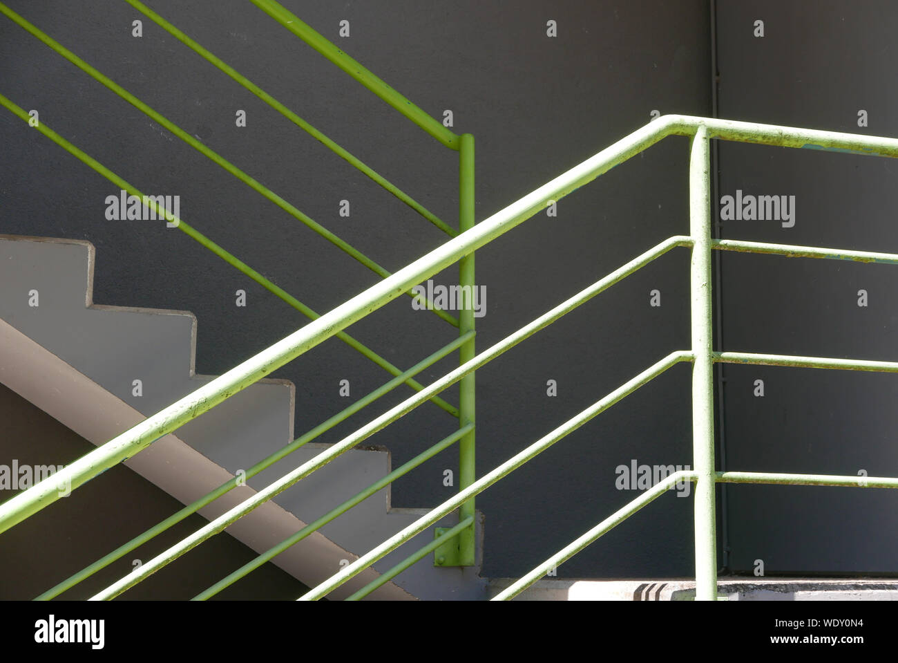 Green railings hi-res stock photography and images - Alamy