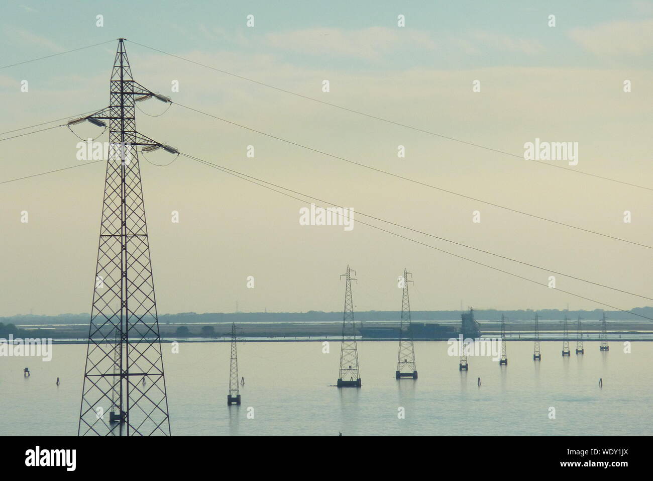 Pylon Pylons Sea Water High Resolution Stock Photography and Images - Alamy