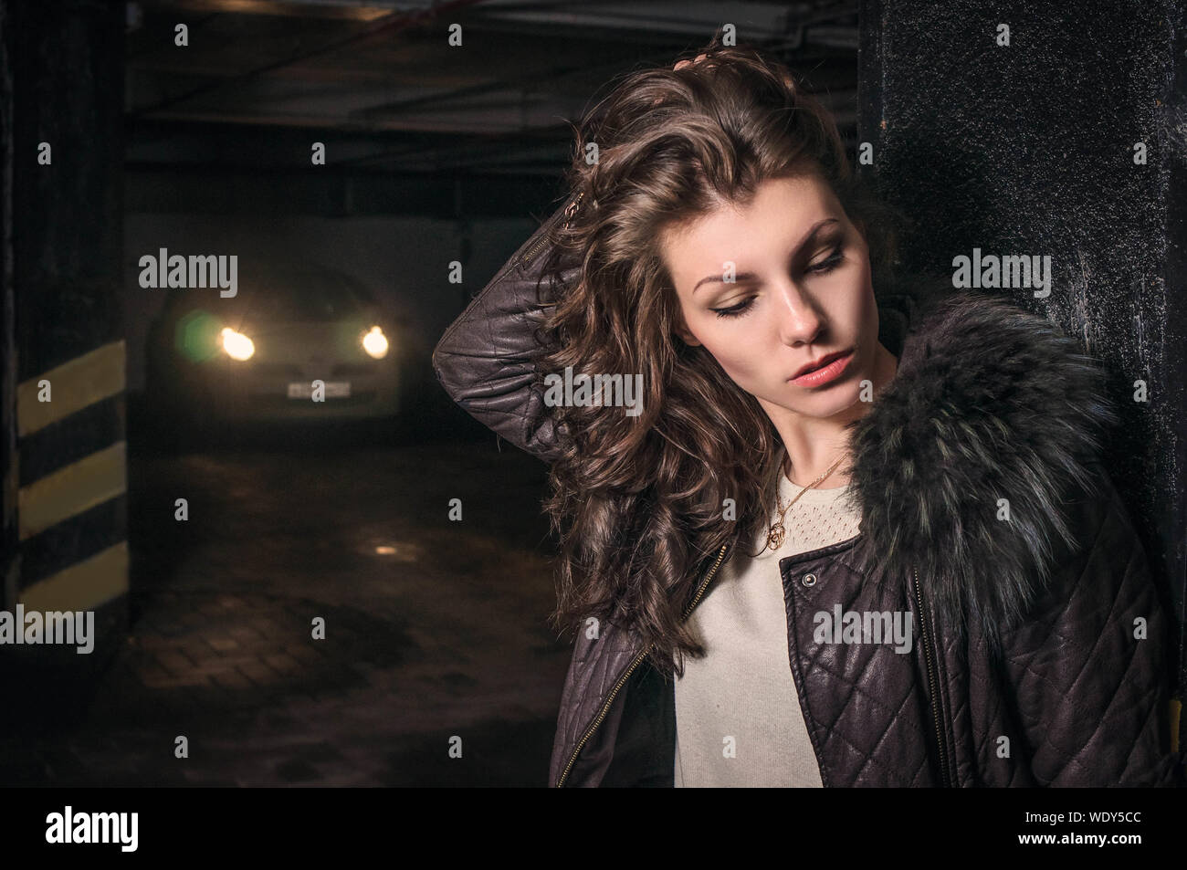 Woman In Parking Garage High Resolution Stock Photography and Images ...
