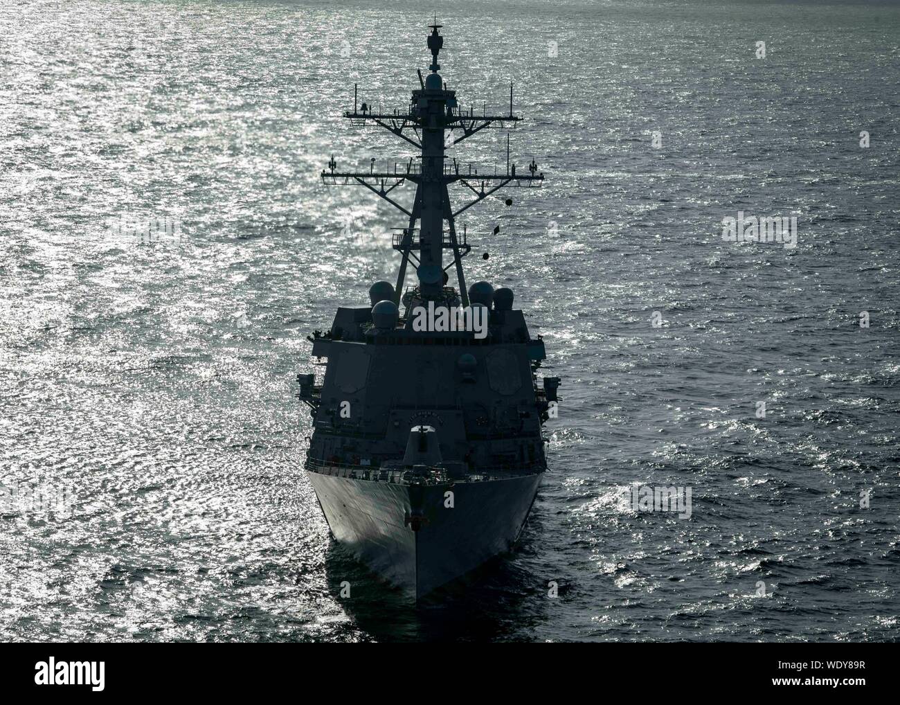 190827-N-UB406-0040 ATLANTIC OCEAN (Aug. 27, 2019) The guided-missile ...
