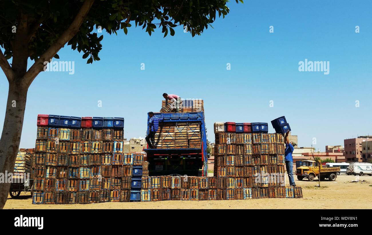 Truck Loading Boxes High Resolution Stock Photography and Images - Alamy