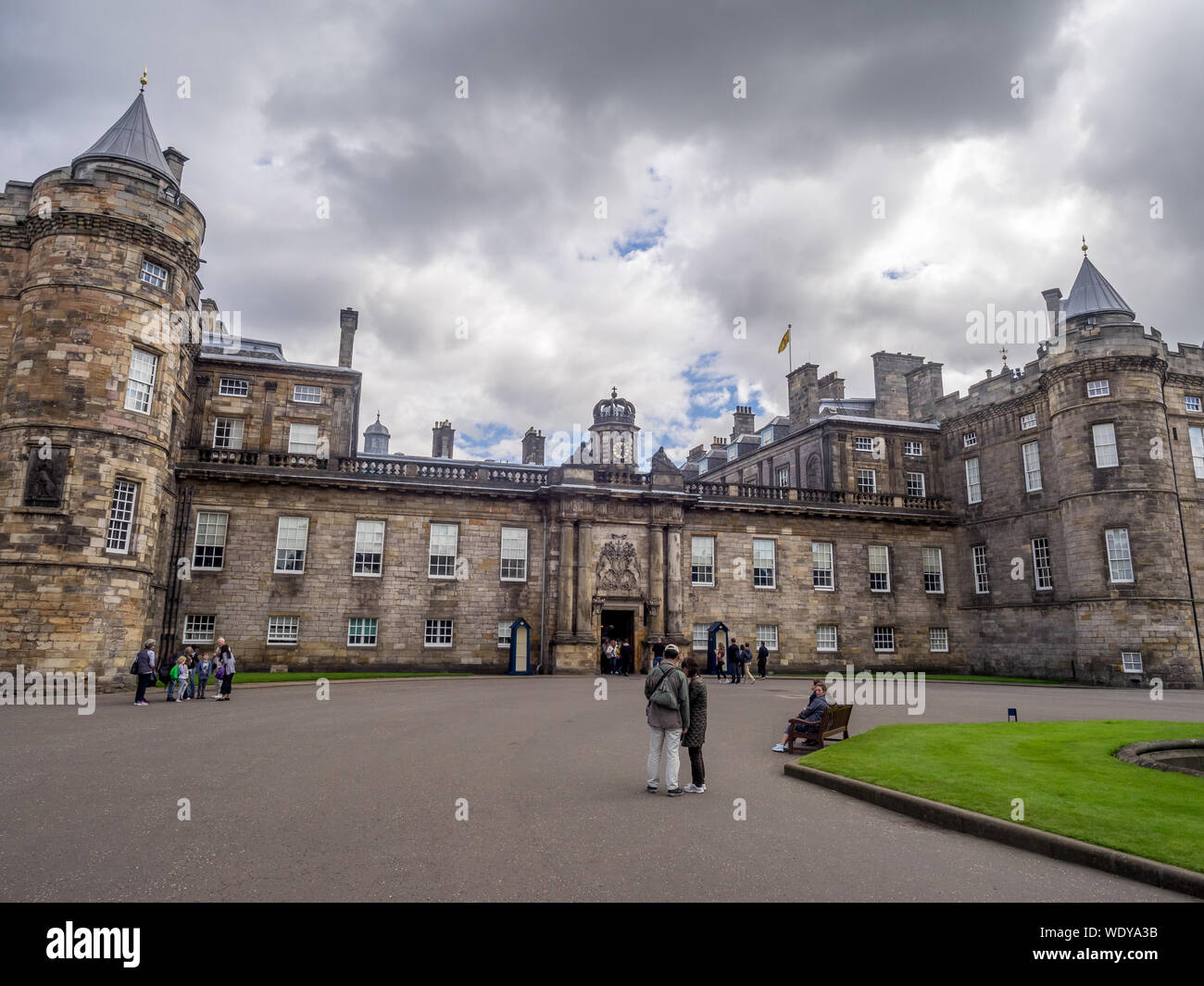 The Holyrood Palace on July 28, 2017 in Edinburgh, Scotland. Holyrood ...