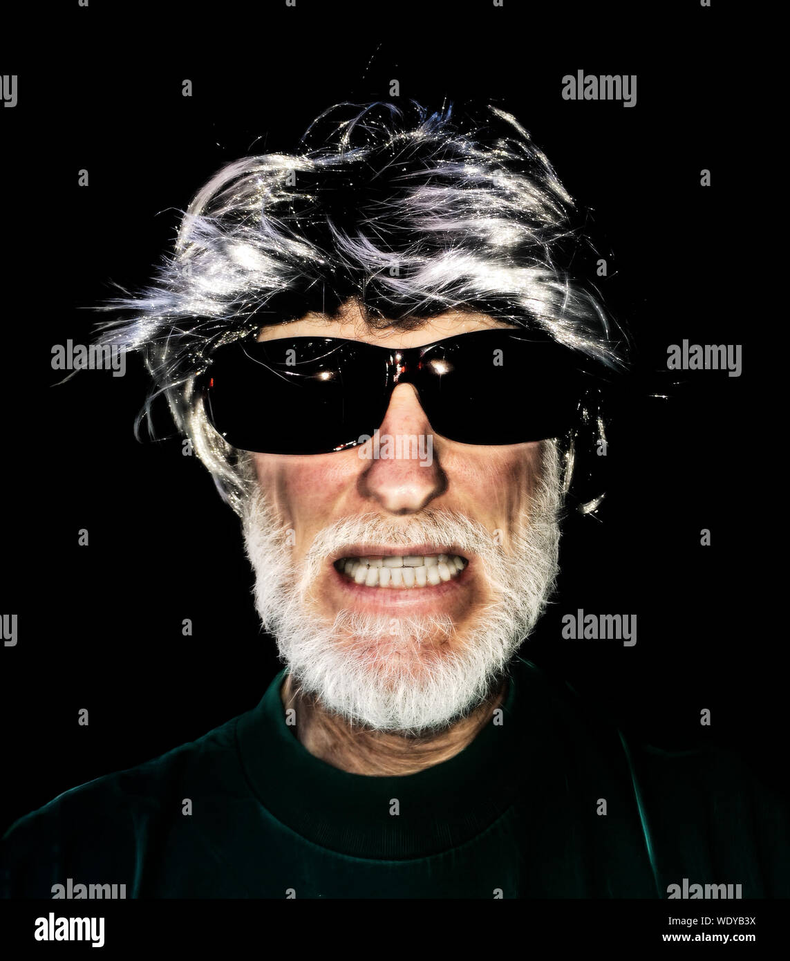 Man clenching teeth hi-res stock photography and images - Alamy