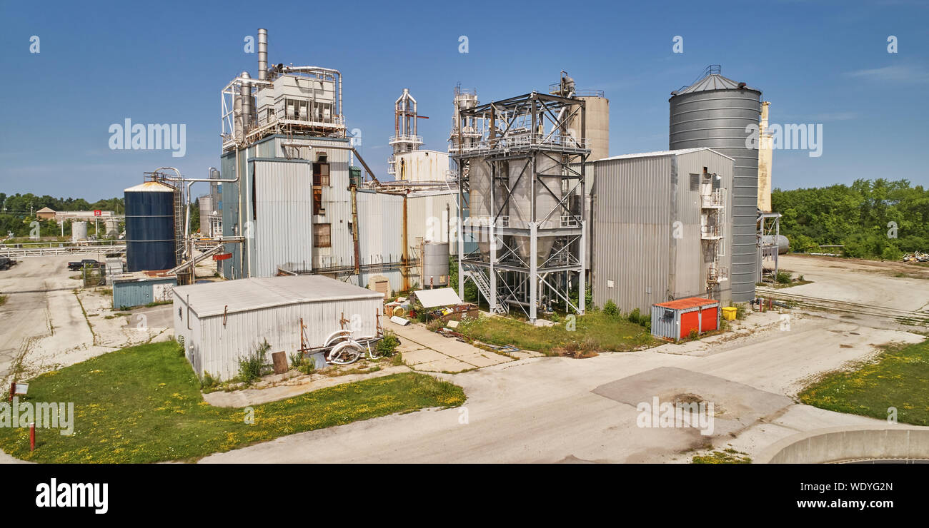Old methanol production plant Stock Photo - Alamy