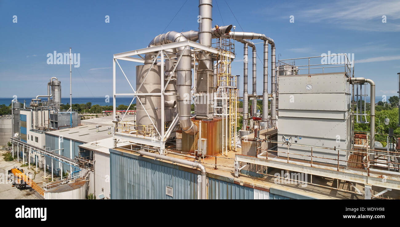 Old methanol production plant Stock Photo - Alamy