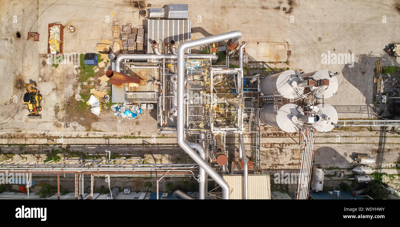 Old methanol production plant Stock Photo - Alamy
