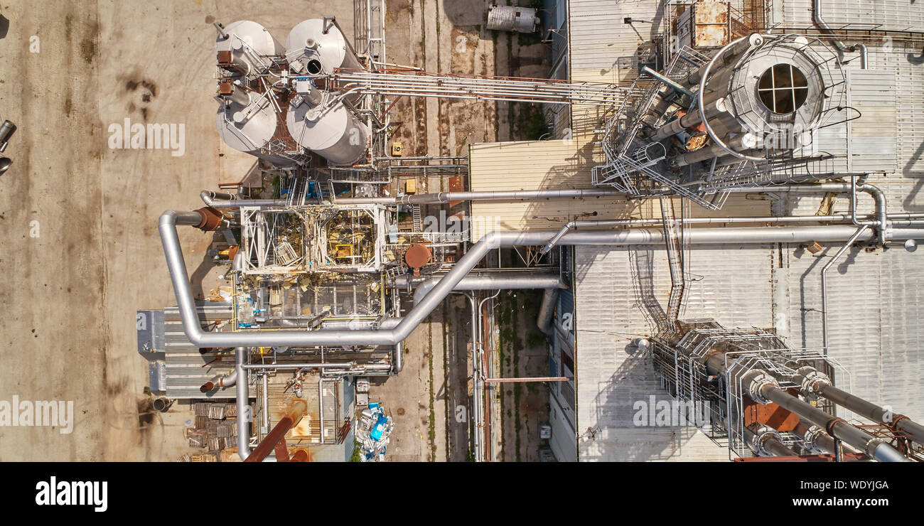 Old methanol production plant Stock Photo - Alamy