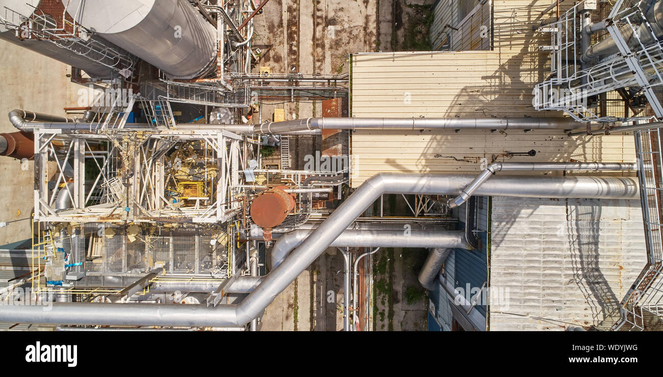 Old methanol production plant Stock Photo - Alamy