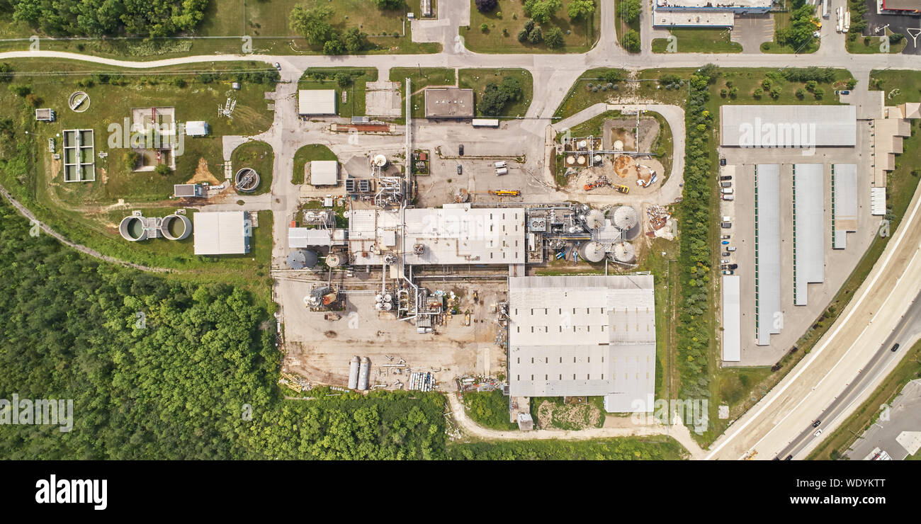 Old methanol production plant Stock Photo - Alamy