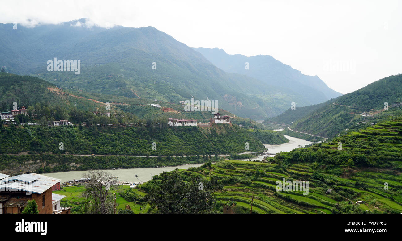 Punatsangchu river hi-res stock photography and images - Alamy